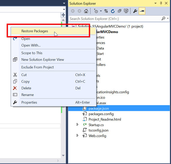Getting Started Angular with MVC Application