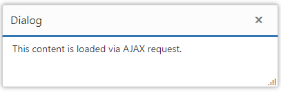 Content Loading in Dialog component