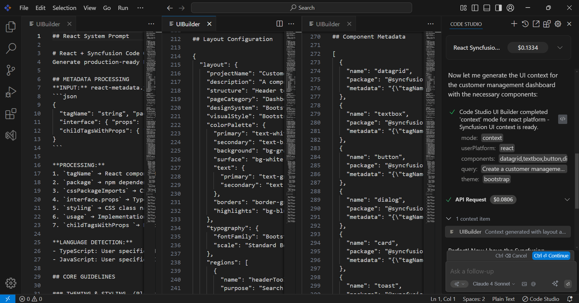 Introduction to UI Builder in Syncfusion Code Studio