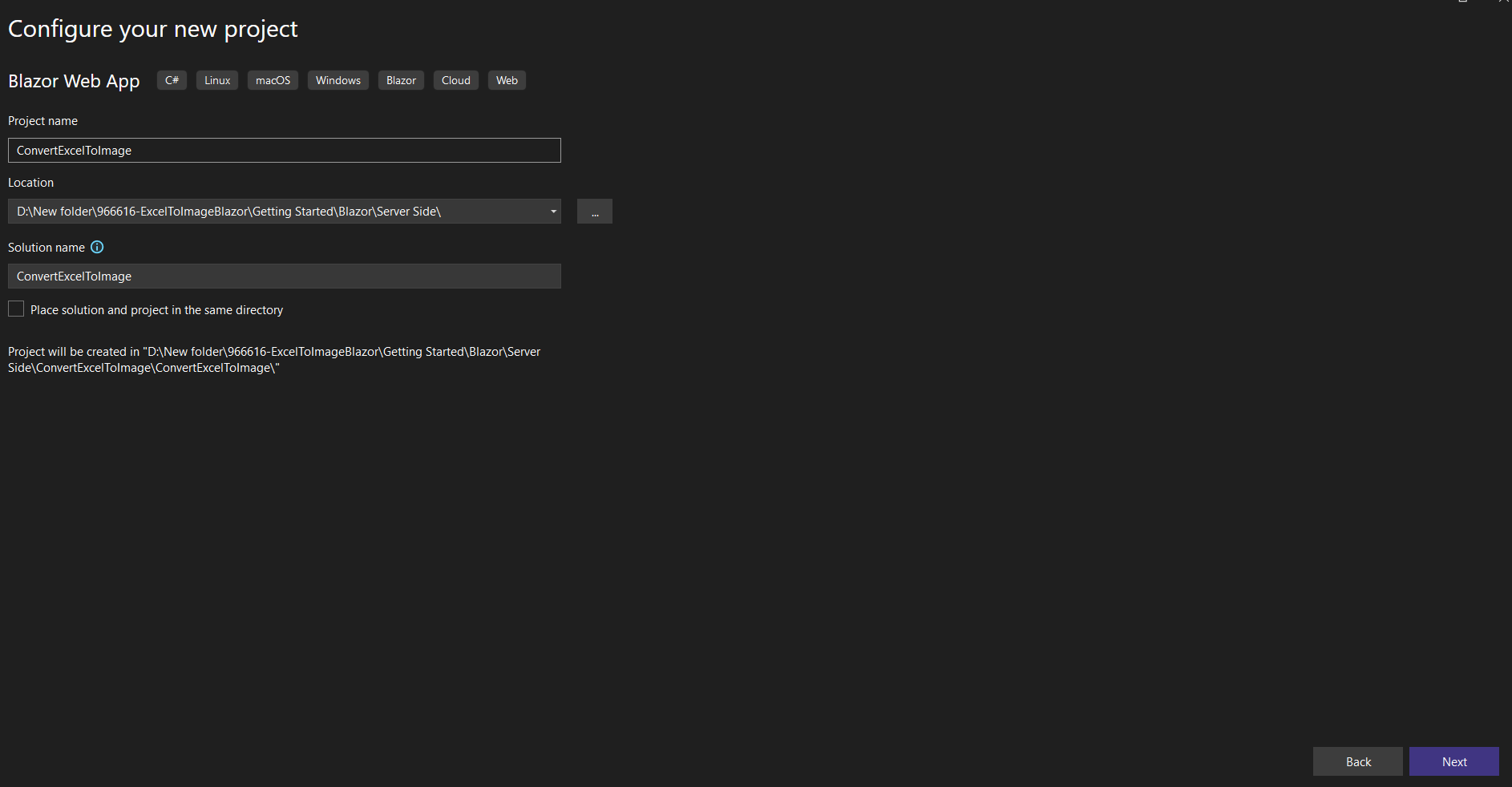 Convert Excel to Image in Blazor Server Web application | Syncfusion