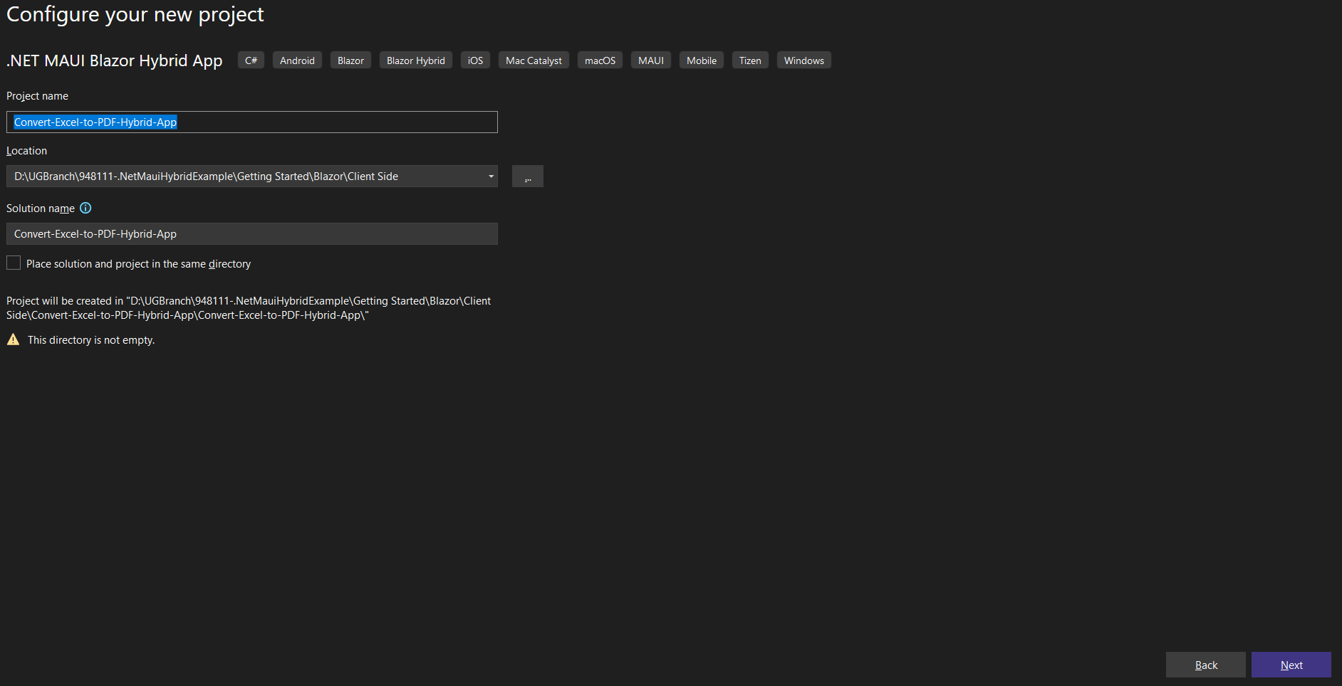Convert an Excel document to PDF in Blazor | Syncfusion