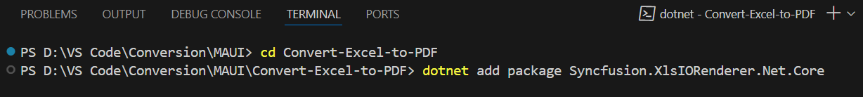 Convert an Excel document to PDF in .NET MAUI | Syncfusion