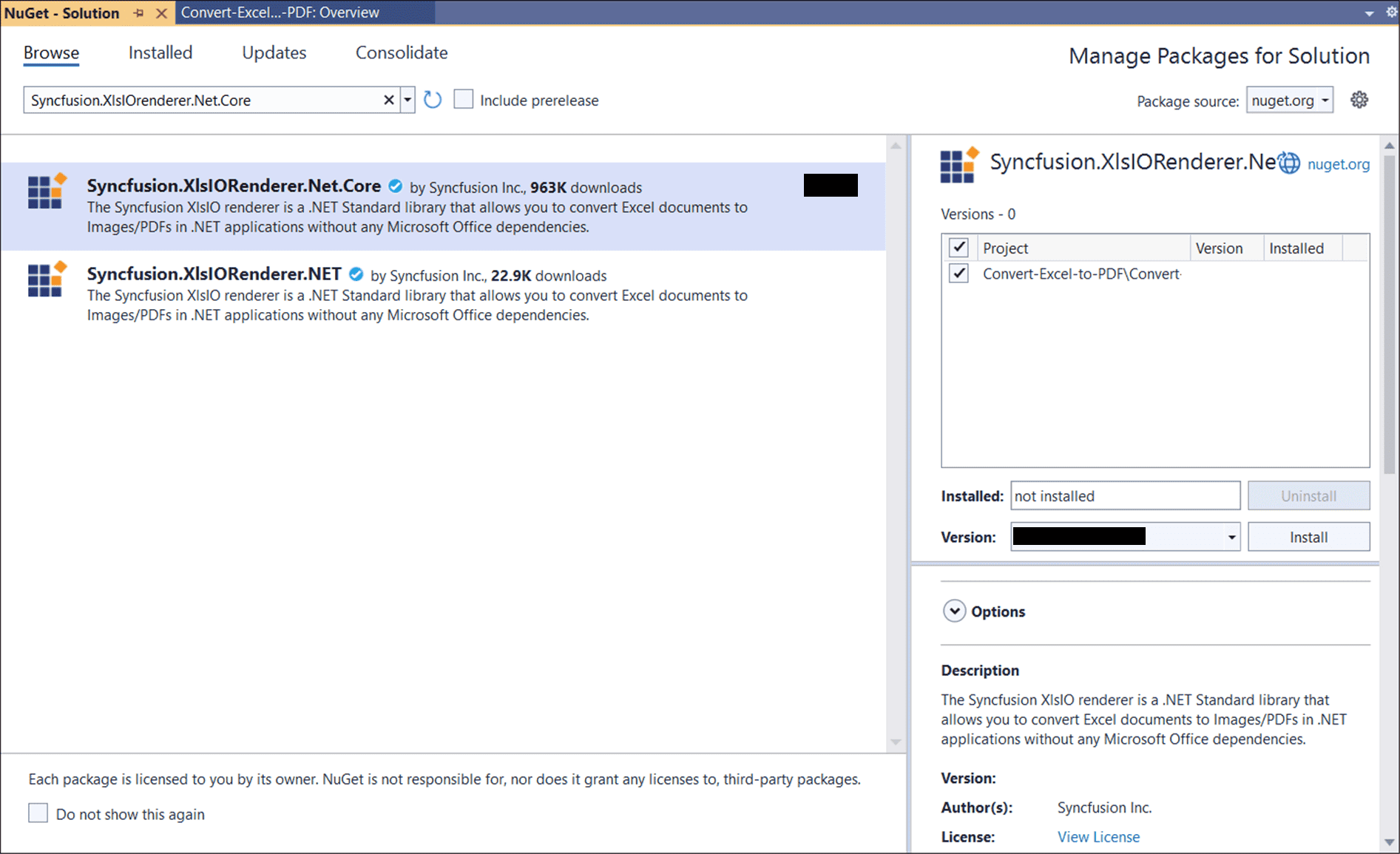 Convert an Excel document to PDF in UWP | Syncfusion