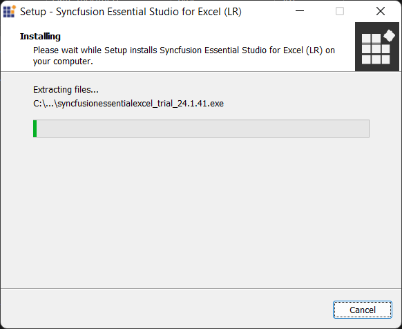 Installing Syncfusion Excel web installer - Syncfusion
