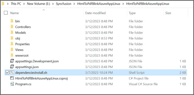 Convert HTML to PDF in Azure Functions Linux| Syncfusion