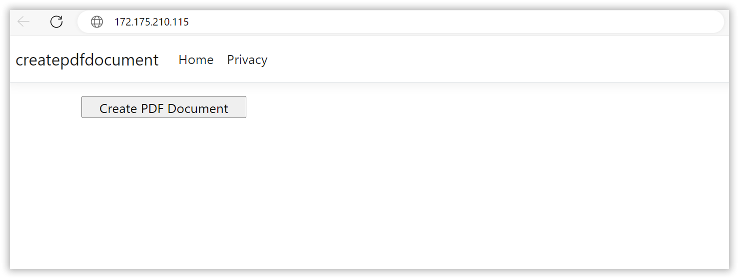 Create PDF document in AKS Environment | Syncfusion