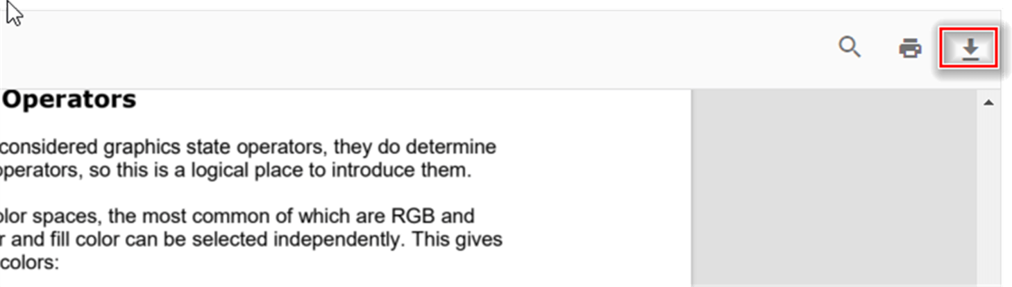 Download in EJ2 ASP.NET MVC PDF Viewer | Syncfusion