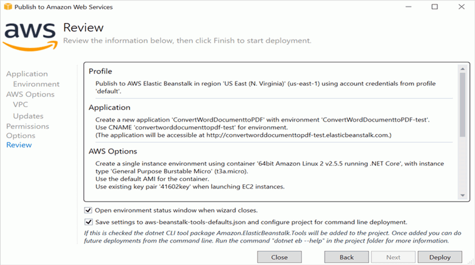 Blazor PDF Viewer deployment in AWS BeanStalk | Syncfusion