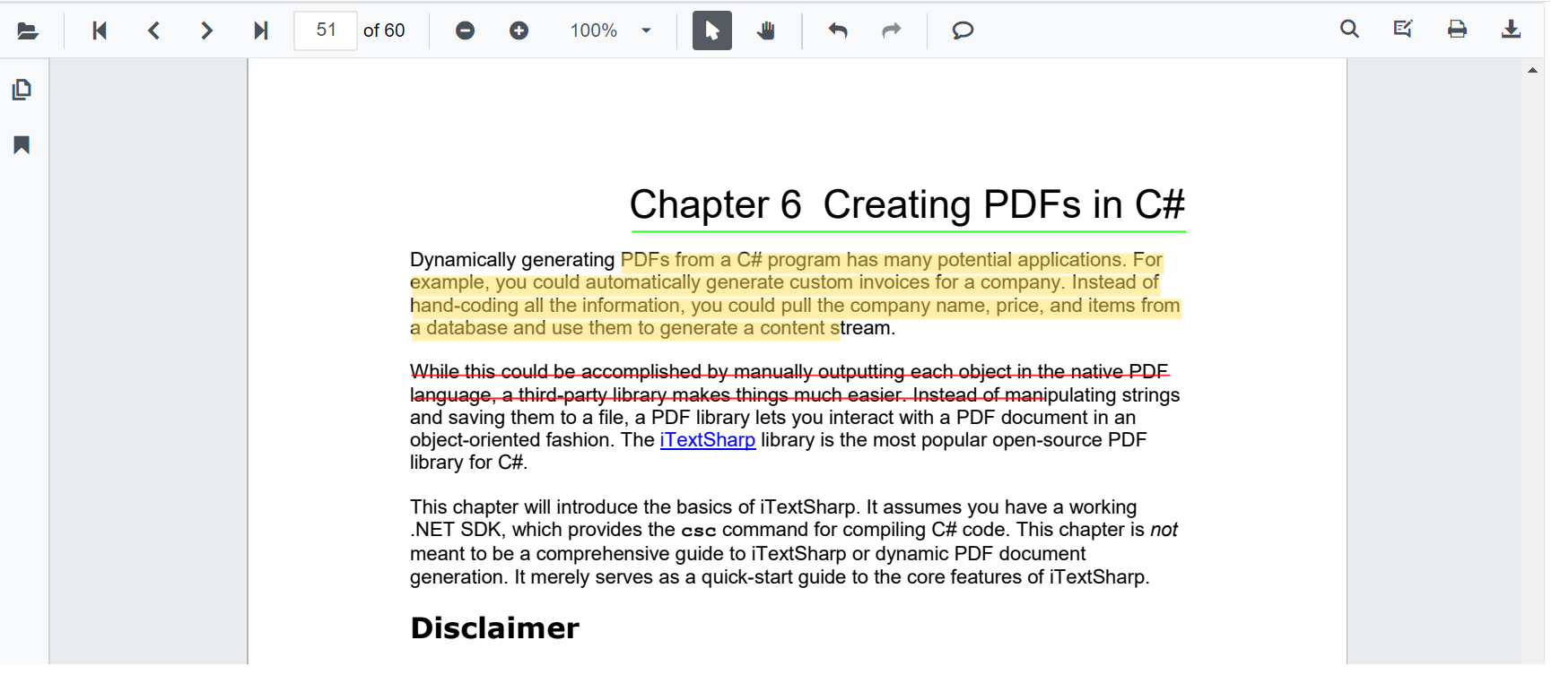 Text markup annotations in Blazor SfPdfViewer Component | Syncfusion