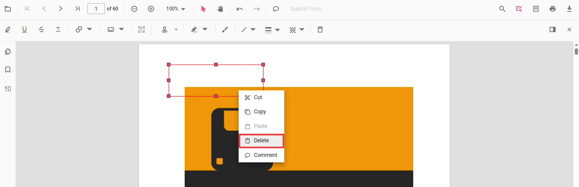 Remove annotations in TypeScript PDF Viewer | Syncfusion