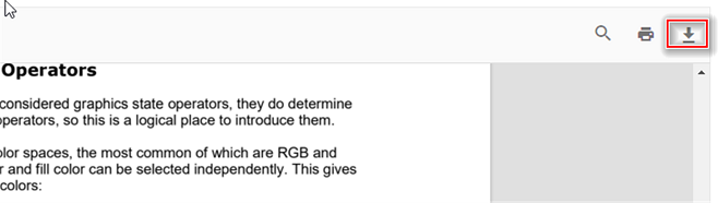 Download in Typescript Pdfviewer control | Syncfusion
