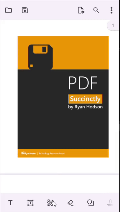 Ink Annotations in .NET MAUI PDF Viewer control | Syncfusion