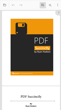 Annotations mobileView in React PDF Viewer control | Syncfusion