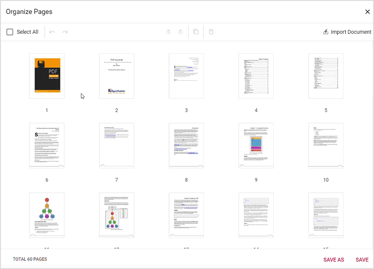 Organize Pages in React PDF Viewer component | Syncfusion