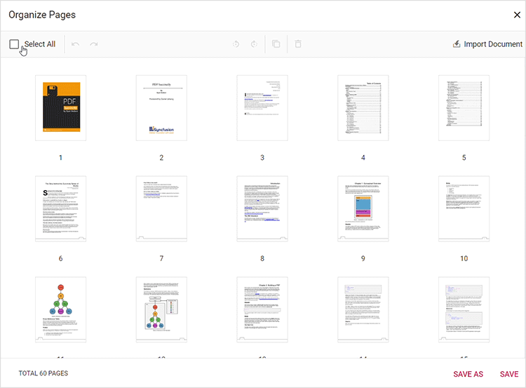 Organize Pages in React PDF Viewer component | Syncfusion