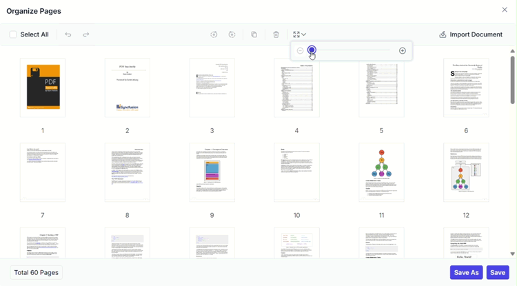 Organize Pages in React PDF Viewer component | Syncfusion
