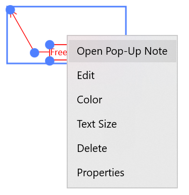 Free text calllout annotation in UWP PDF Viewer control | Syncfusion