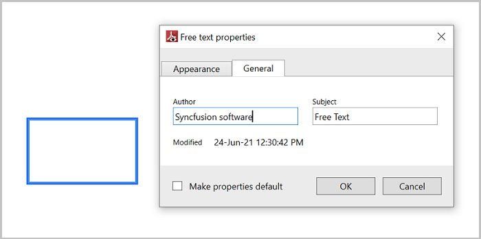 Text Annotation in WPF Pdf Viewer control | Syncfusion®