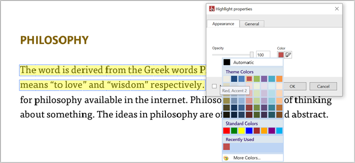 Highlight text in PDF files using WPF PDF Viewer | Syncfusion