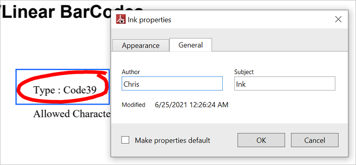 Ink Annotation in WPF Pdf Viewer control | Syncfusion