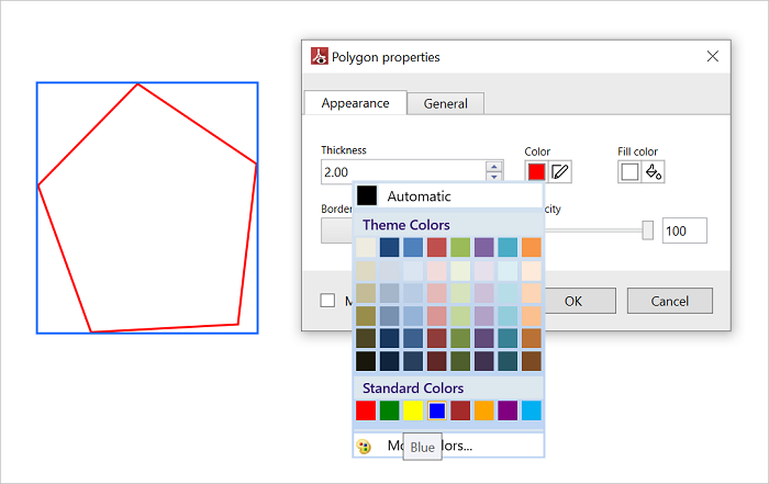 Shape Annotations in WPF Pdf Viewer control | Syncfusion
