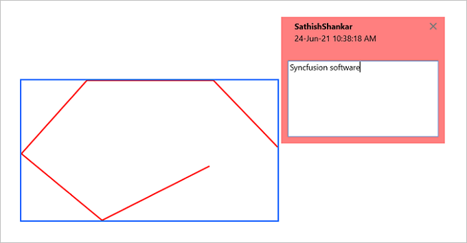 Shape Annotations in WPF Pdf Viewer control | Syncfusion