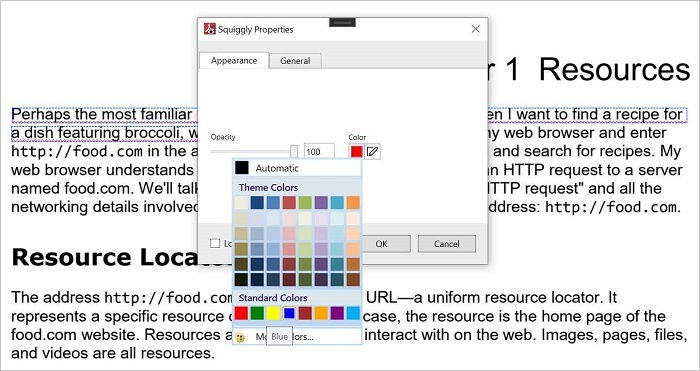Squiggly text in PDF files using WPF PDF Viewer | Syncfusion