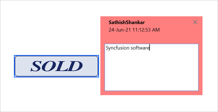 Stamp Annotation in WPF Pdf Viewer control | Syncfusion®
