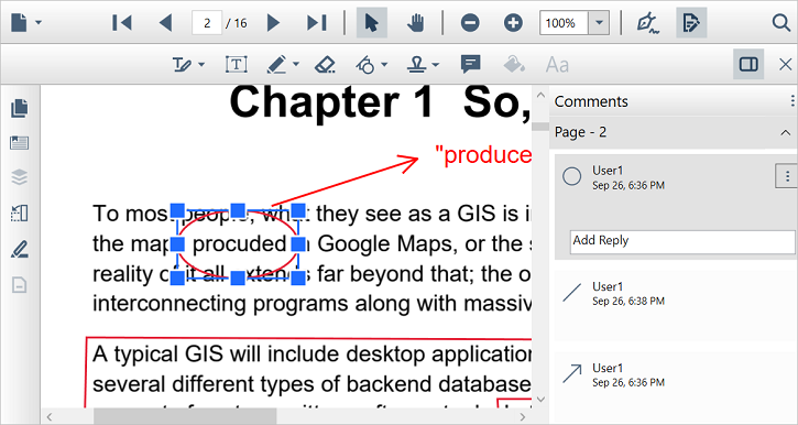 Working with annotation comments using WPF PDF Viewer | Syncfusion