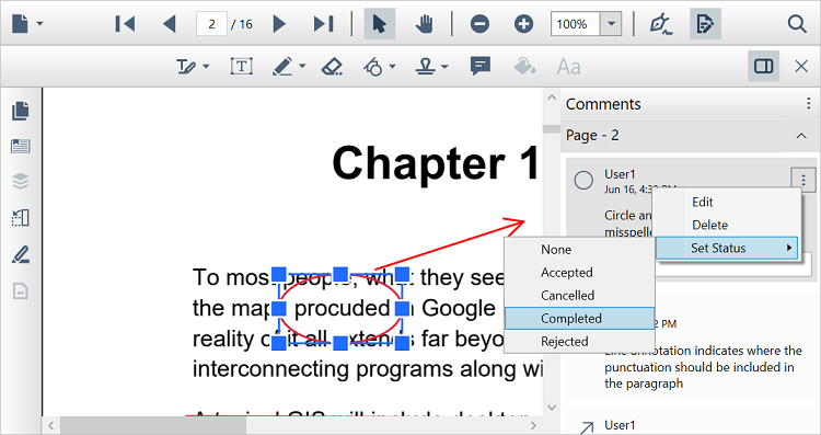 Working with annotation comments using WPF PDF Viewer | Syncfusion
