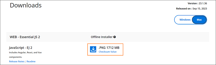 Downloading Syncfusion ® Word Mac installer - Syncfusion