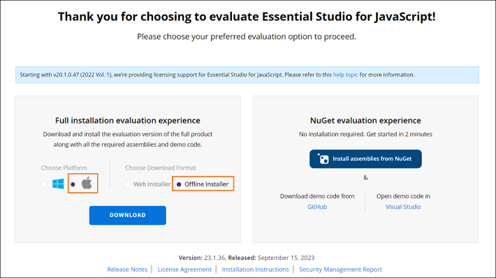 Downloading Syncfusion ® Word Mac installer - Syncfusion