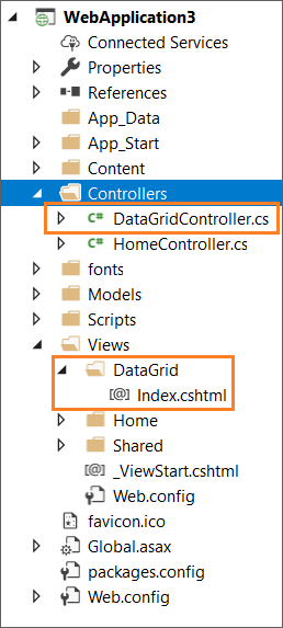 Scaffolding | ASP.NET MVC (Essential JS 2) | Syncfusion