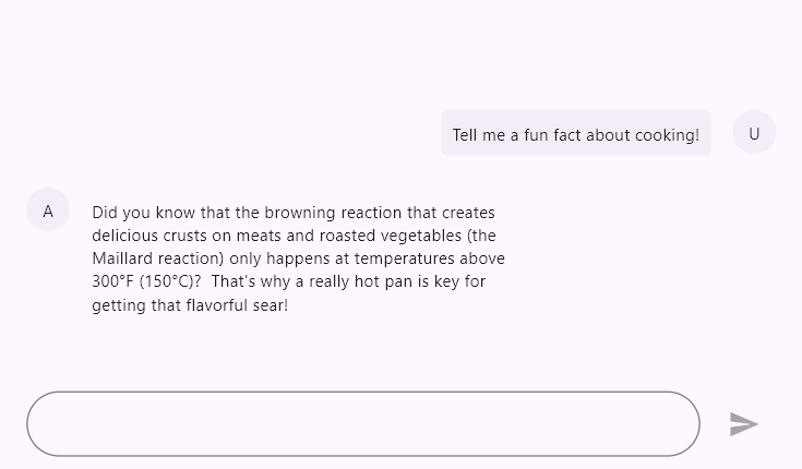 Conversation Area in Flutter AI AssistView widget | Syncfusion
