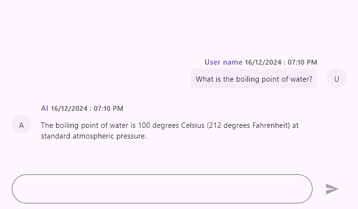 Conversation Area in Flutter AI AssistView widget | Syncfusion