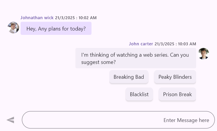 Placeholder in Flutter Chat widget | Syncfusion