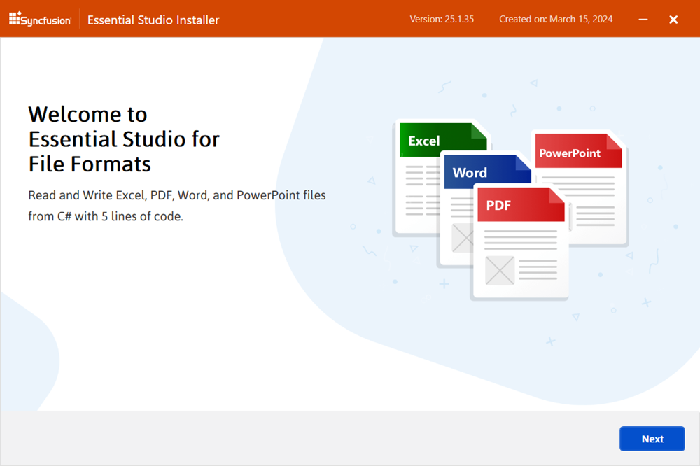 Installing Syncfusion FileFormats web installer - Syncfusion
