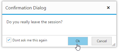 How to section in Dialog widget for Essential JS?