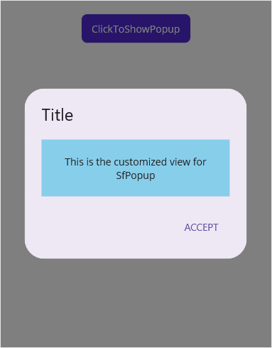 Layout Customizations in .NET MAUI Popup control | Syncfusion
