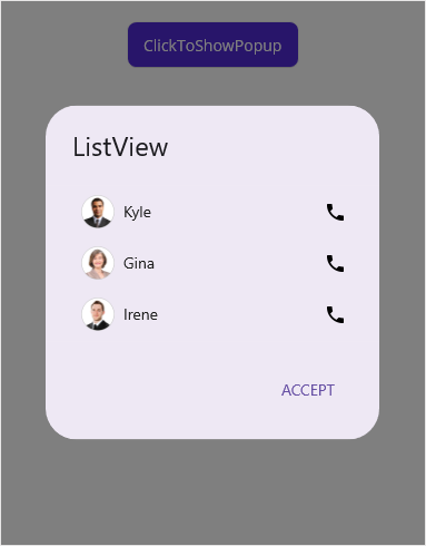 Layout Customizations in .NET MAUI Popup control | Syncfusion