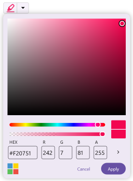 Customize Display View in .NET MAUI Color Picker | Syncfusion®