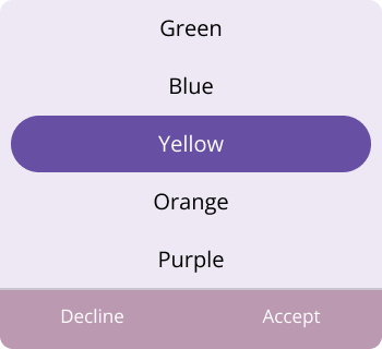 Header, footer and selection in .NET MAUI Picker Control | Syncfusion