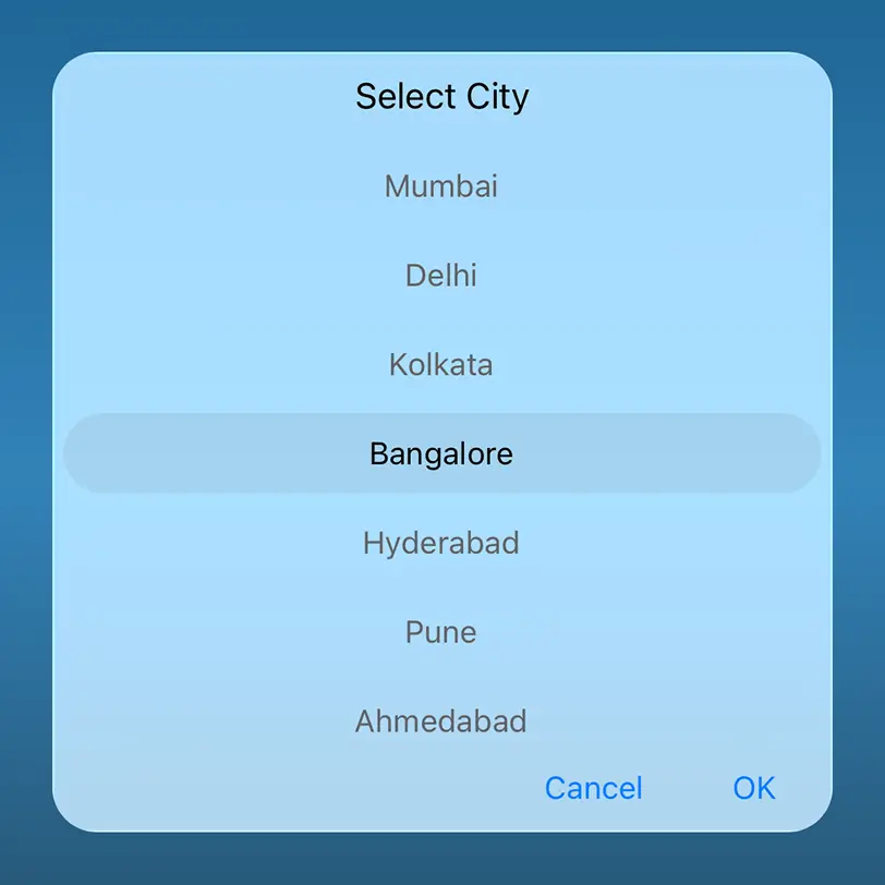 Liquid Glass Support for .NET MAUI Picker | Syncfusion®