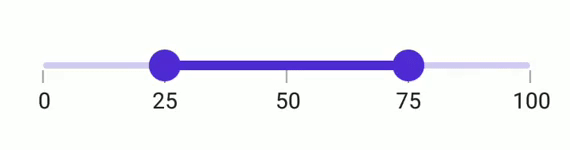 Thumb DragBehavior in .NET MAUI Range Slider control | Syncfusion