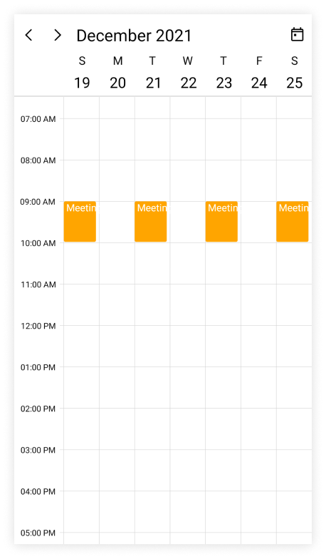 Appointments In NET MAUI Scheduler Control Syncfusion