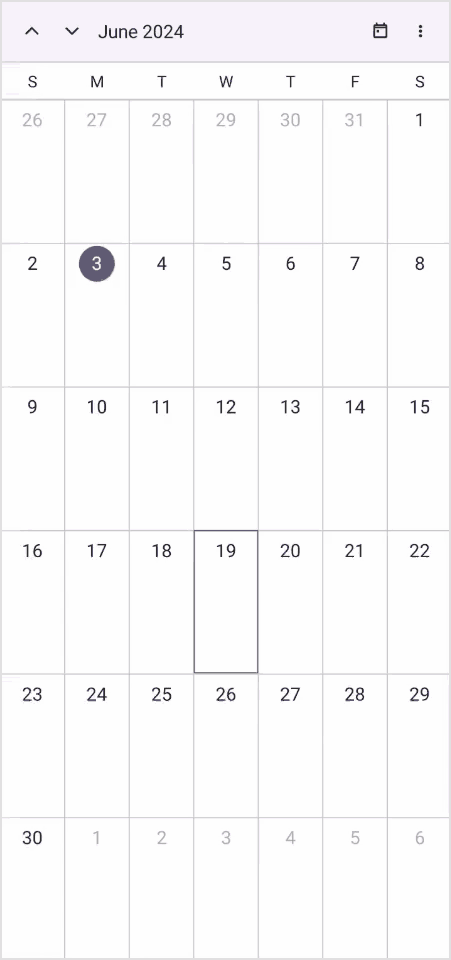 Month View in .NET MAUI Scheduler control | Syncfusion
