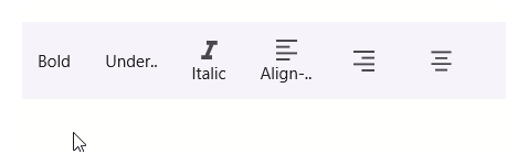 Customization in .NET MAUI Toolbar Control | Syncfusion®