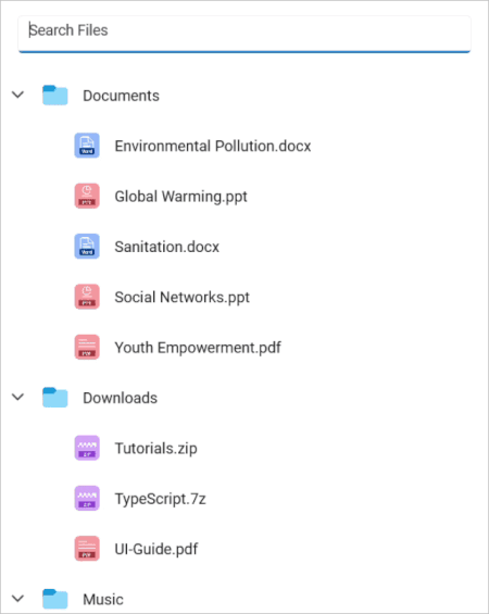 EmptyView in .NET MAUI TreeView Control | Syncfusion