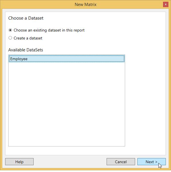 Draw Matrix Report Item | ReportDesigner | wpf | Syncfusion
