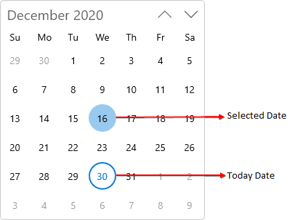 Getting Started with WinUI Calendar control | Syncfusion